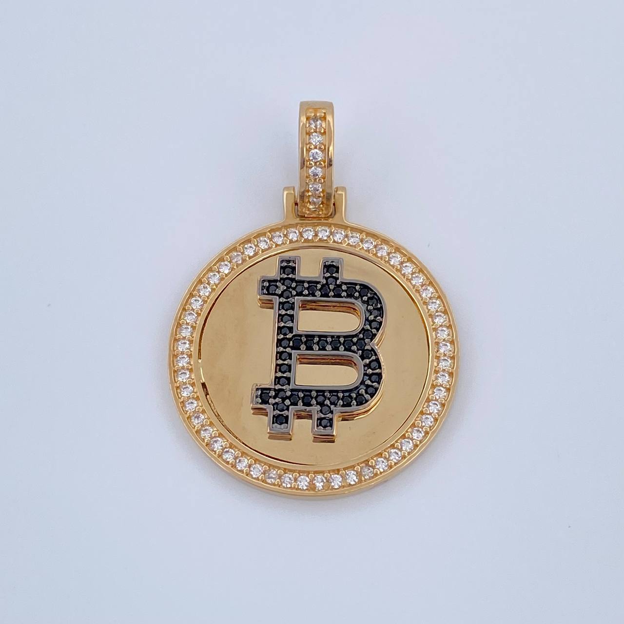 Dije Bitcoins 4,85gr, 18K Oro Nacional – Napoleone Joyas CO