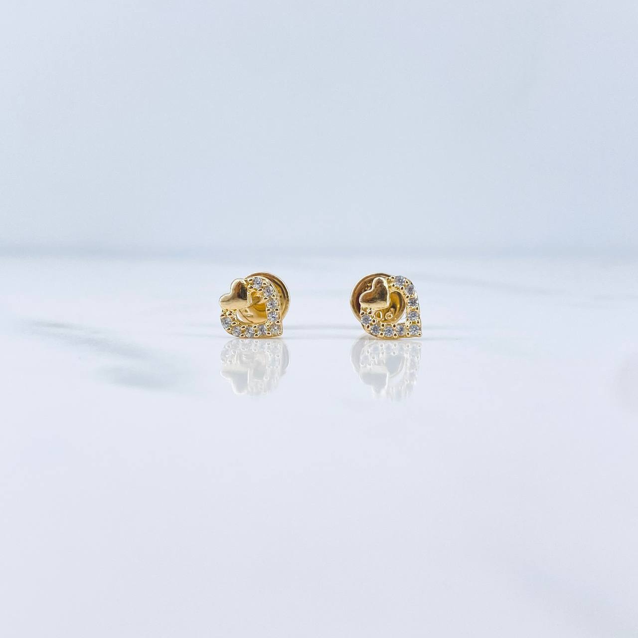 Topos Silueta Corazon 0,75gr, 18K Oro Nacional – Napoleone Joyas CO