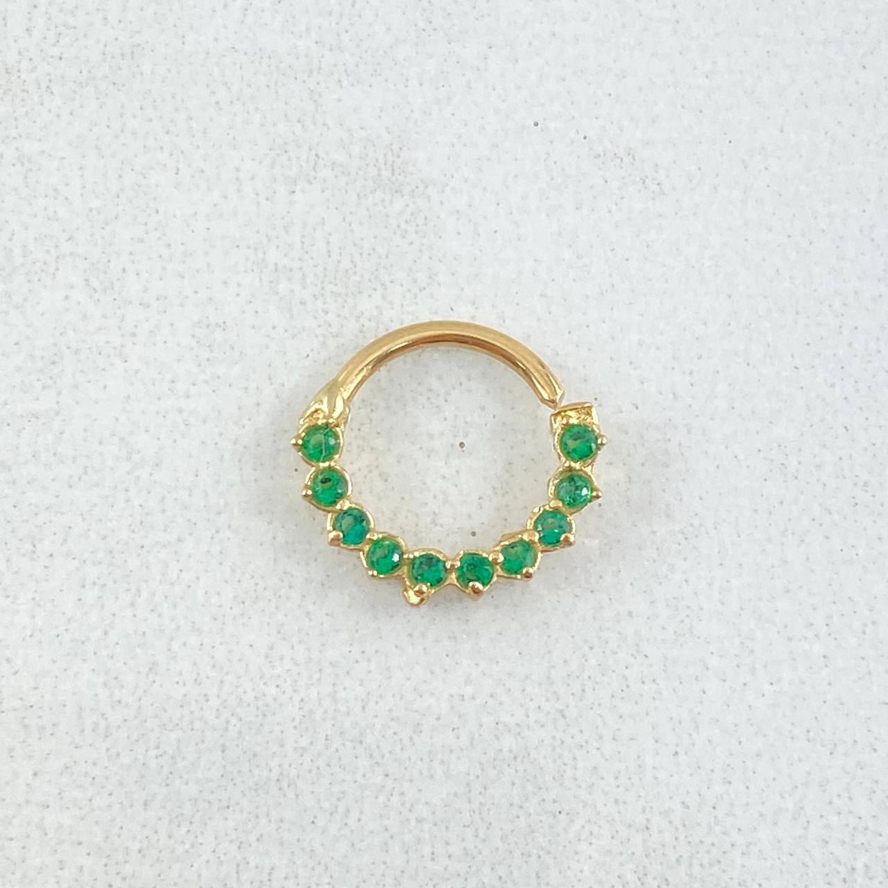 Piercing Aro Tupido 0,5gr, 18K Oro Nacional – Napoleone Joyas CO