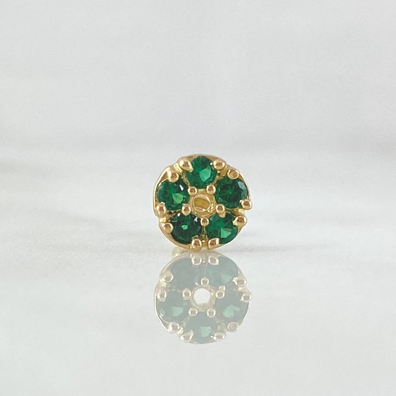 Piercing Flor 0,65gr, 18K Oro Nacional – Napoleone Joyas CO