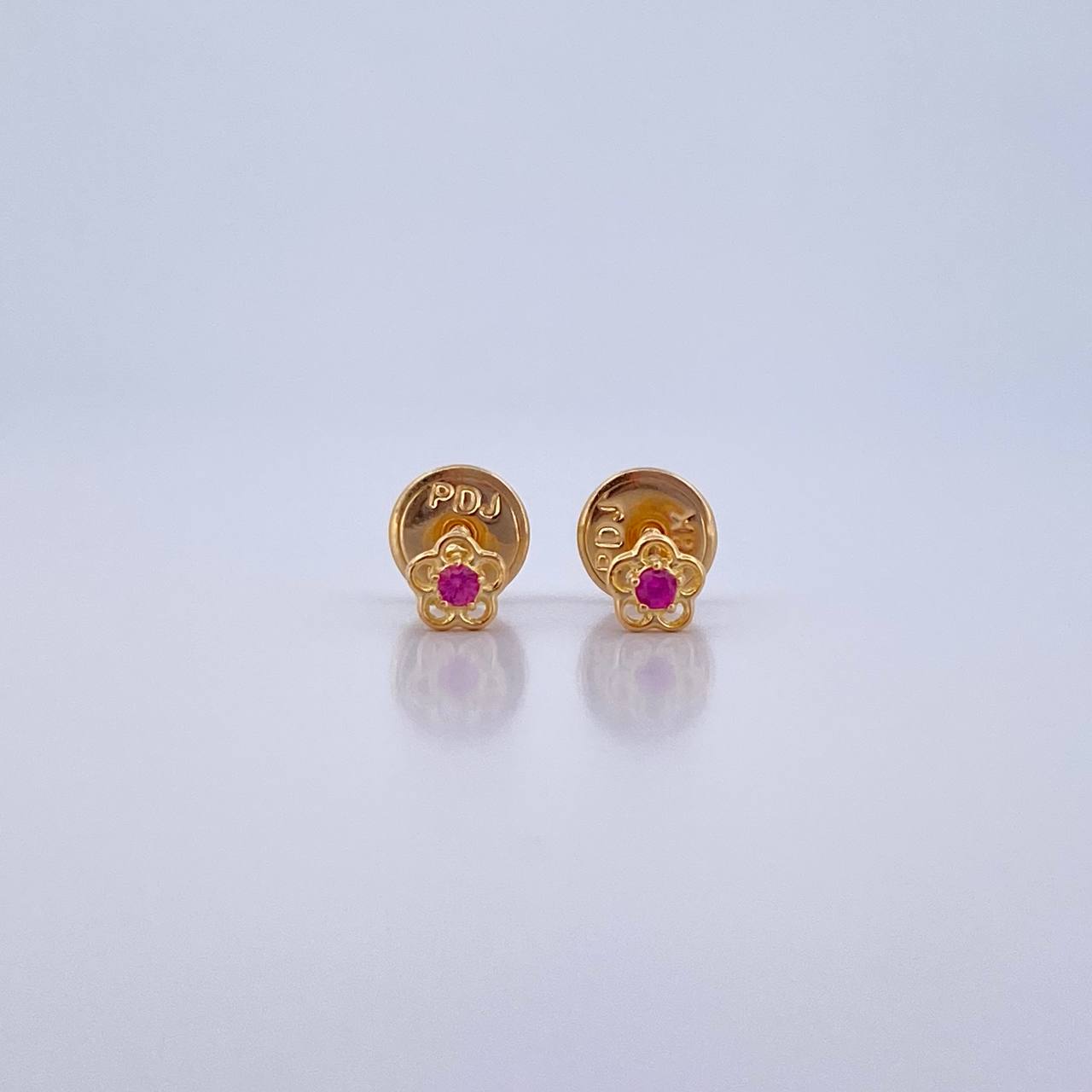 Topos Flor 0,45gr, 18K Oro Nacional – Napoleone Joyas