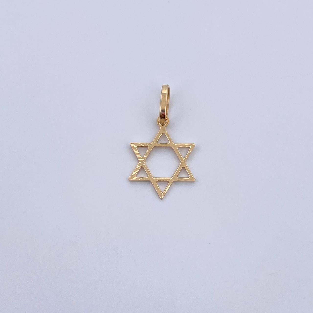 Dije Estrella De David 0,55gr, 18K Oro Nacional – Napoleone Joyas CO