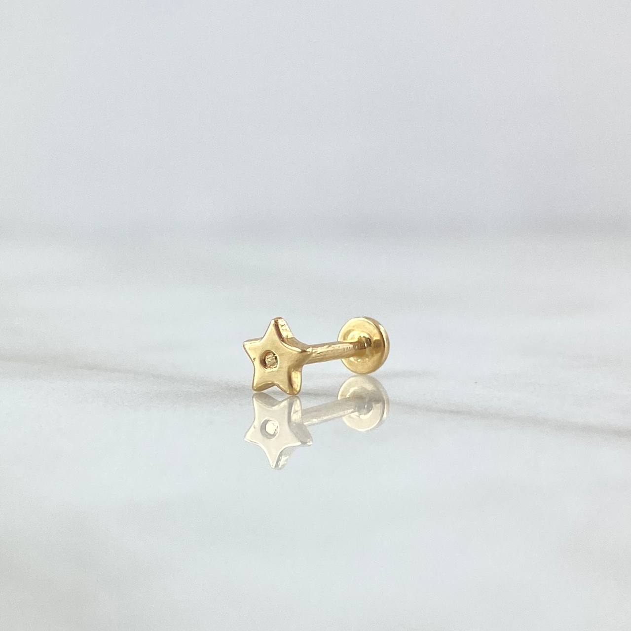 Piercing Estrella 0,4gr, 18K Oro Nacional – Napoleone Joyas CO