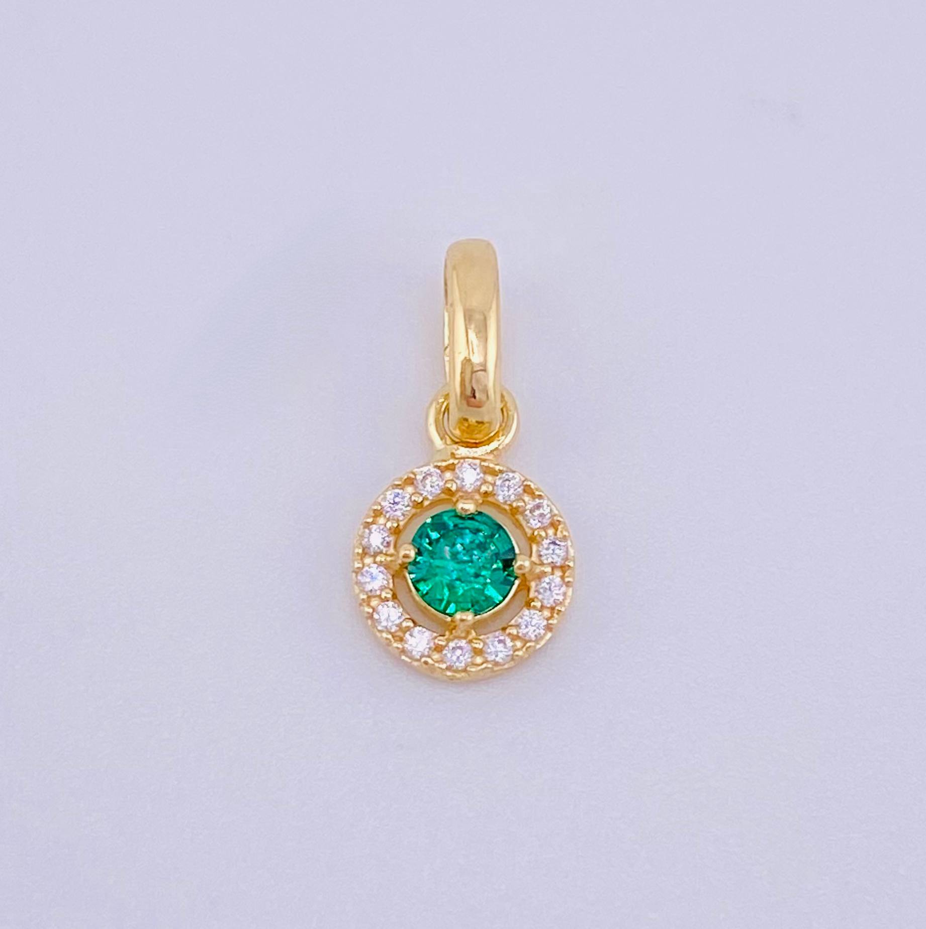 Dije Circular Tupido 0,85gr | Oro 18 Kilates – Napoleone Joyas CO