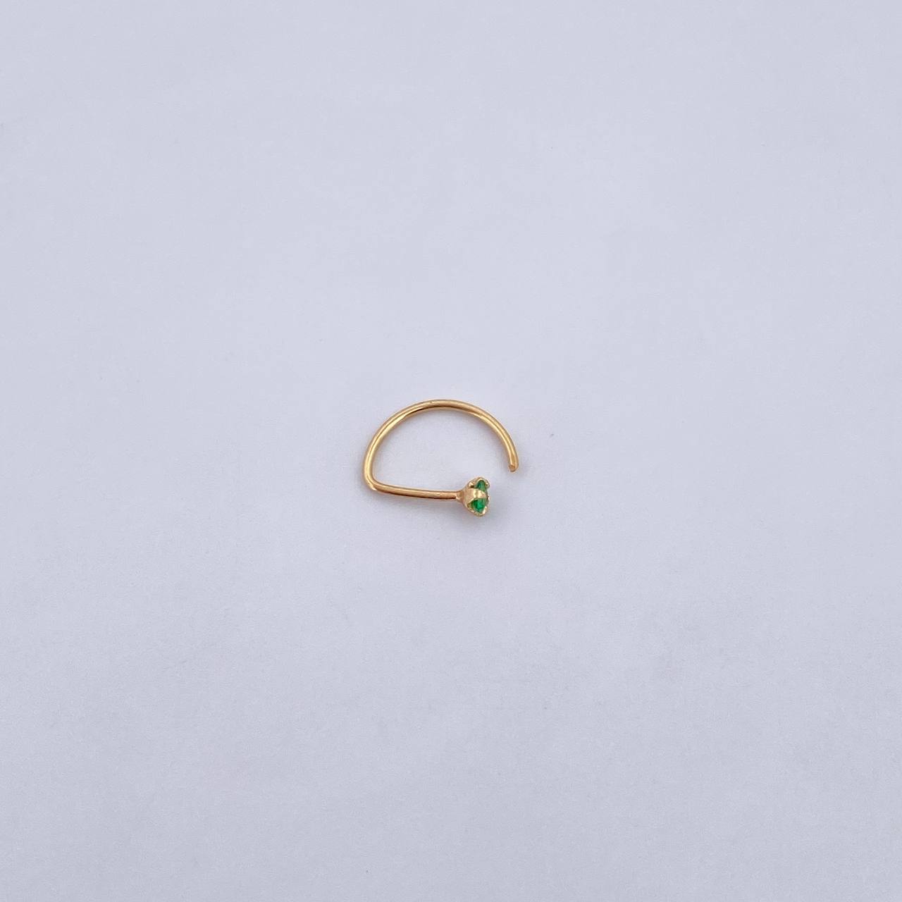 Piercing En Arco Cabeza Plana 0,15gr, 18K Oro Nacional – Napoleone Joyas CO