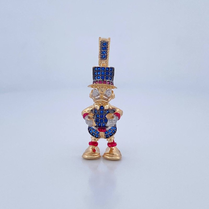 Dije Pato Furioso 5,65gr, 18K Oro Nacional – Napoleone Joyas CO