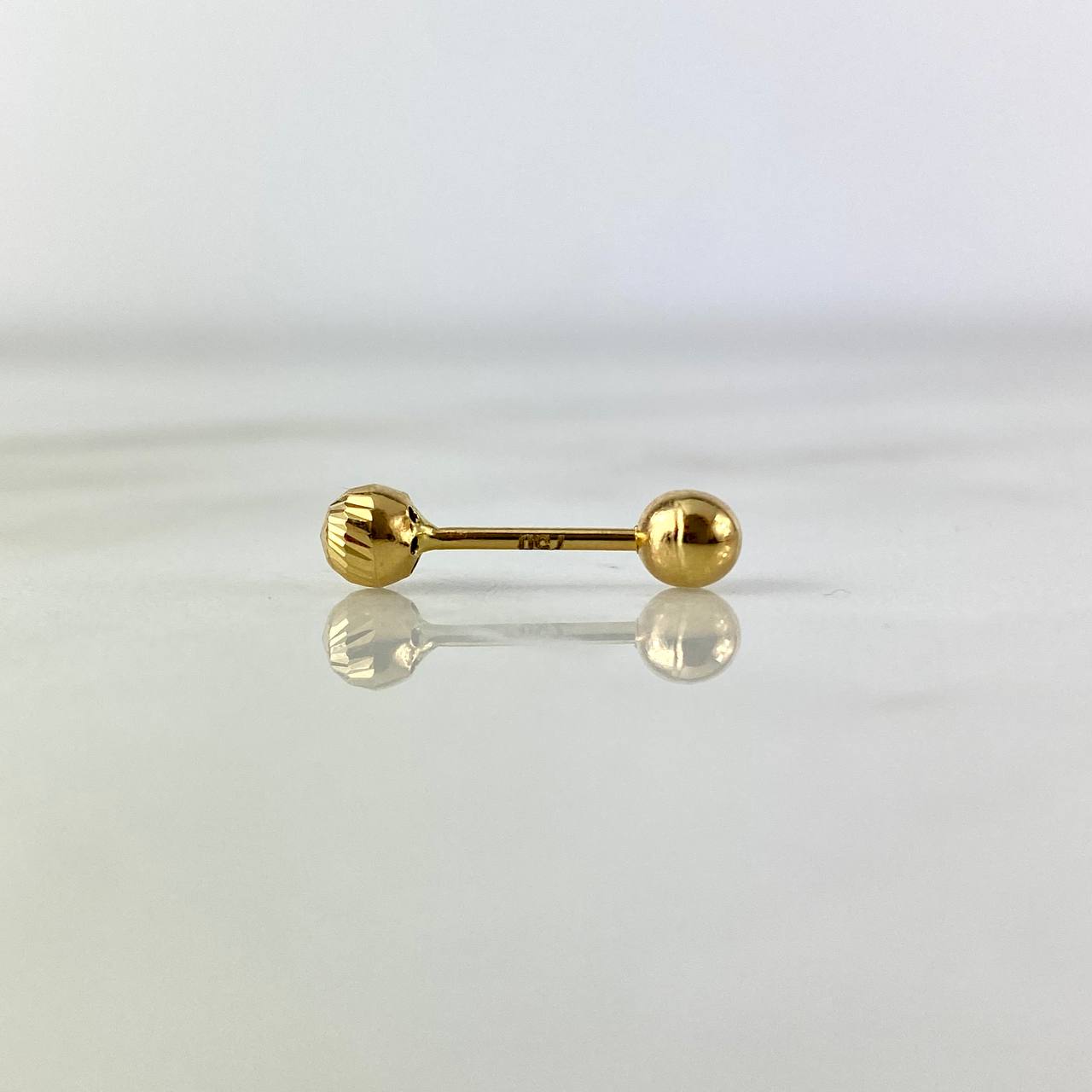 Piercing Ombligo Lineal 0,7gr, Oro 18K Nacional – Napoleone Joyas