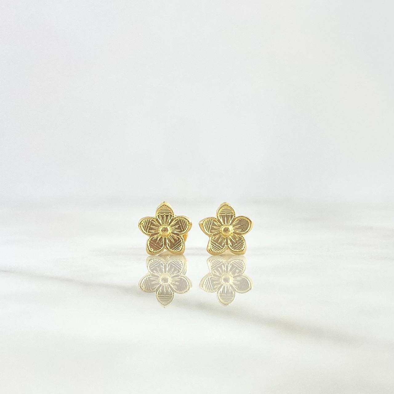 Topos Flor 1,25gr, 18K Oro Nacional – Napoleone Joyas CO