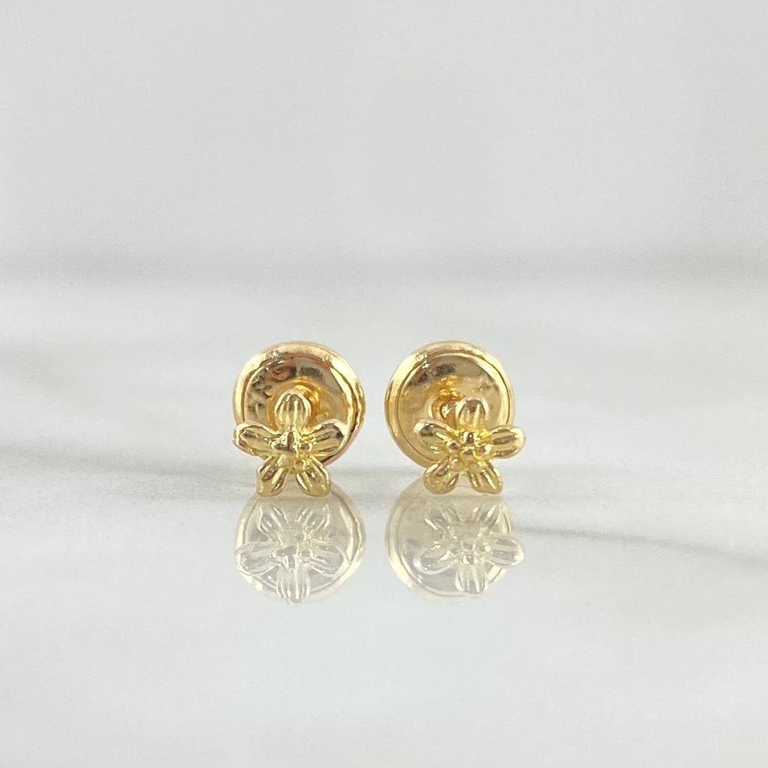 Topos Flor 0,65gr, 18K Oro Nacional – Napoleone Joyas CO