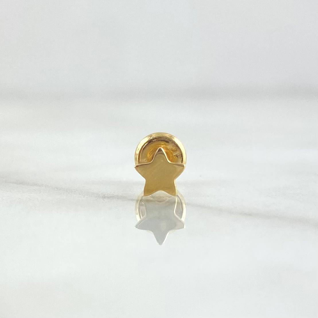 Piercing Estrella Lisa 0,3gr, 18K Oro Nacional – Napoleone Joyas CO