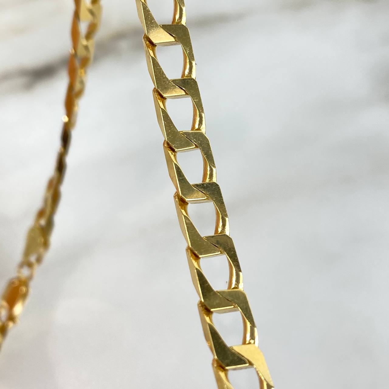 Cadena Panzer 41,4gr, Oro 18K Italiano – Napoleone Joyas