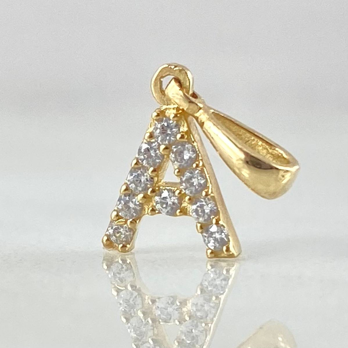 Dije Letra A 0,6gr, 18K Oro Nacional – Napoleone Joyas CO